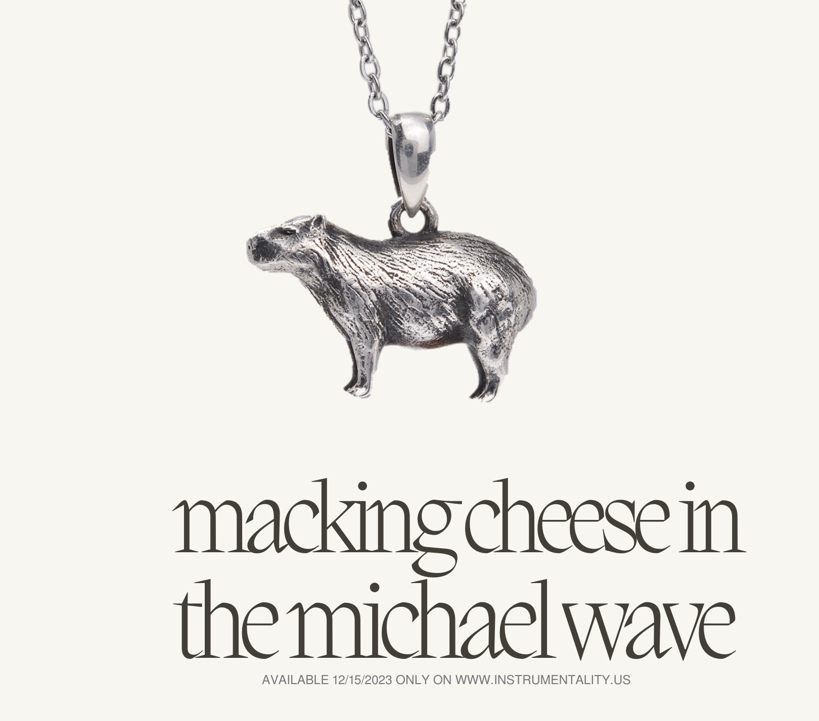 Capybara 925 Sterling Silver Necklace – Instrumentality Project